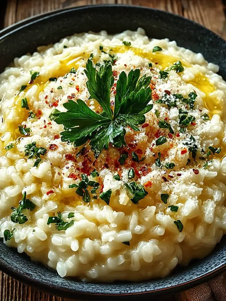 CREMIGES RISOTTO mit Knoblauch und Parmesan – schlemmenjetzt.de